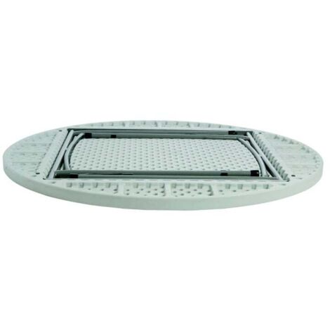 garbar ROSSINI Table Ronde Pliante Intérieure, Extérieure Ø122 Gris