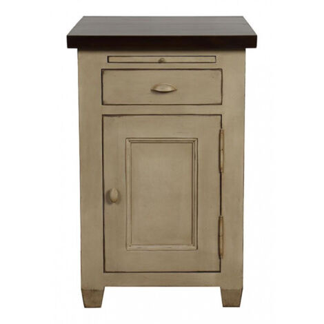 Buffet bas 1 porte 1 tiroir - Bois - Beige - Interior's