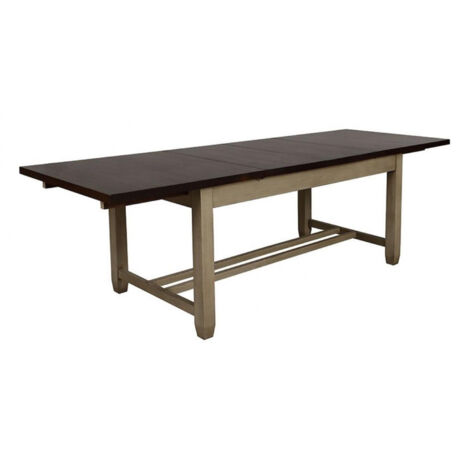 Table rectangulaire extensible - Bois - Beige - Interior's