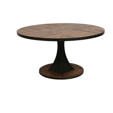 Table ronde - Bois - Marron - Interior's