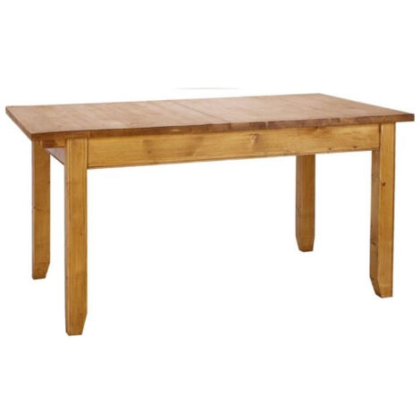 Table rectangulaire extensible 10 à 12 personnes - Bois - Marron ...