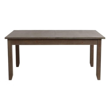 Table rectangulaire extensible 10 à 12 personnes - Bois - Marron ...