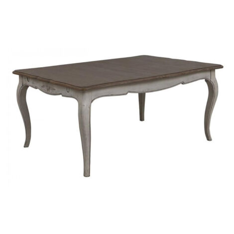 Table rectangulaire extensible 12/14 personnes - Bois - Gris - Interior's