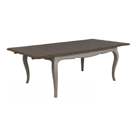 Table rectangulaire extensible 12/14 personnes - Bois - Gris - Interior's