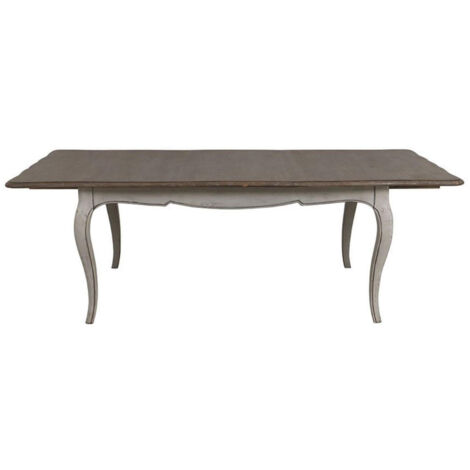 Table rectangulaire extensible 12/14 personnes - Bois - Gris - Interior's