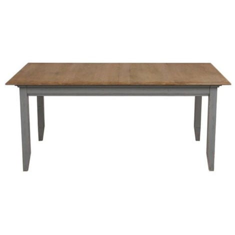 Table rectangulaire extensible 10 personnes - Bois - Gris - Interior's