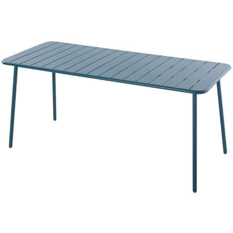 Mesa de acero de 6 plazas, azul BERGAME