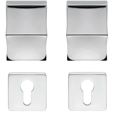 Coppia pomolo girevole per porta Square LC15 Colombo Design Colore o ...