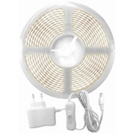 Striscia adesiva luminosa, strip da 320 cob led da 6watt, luce calda.