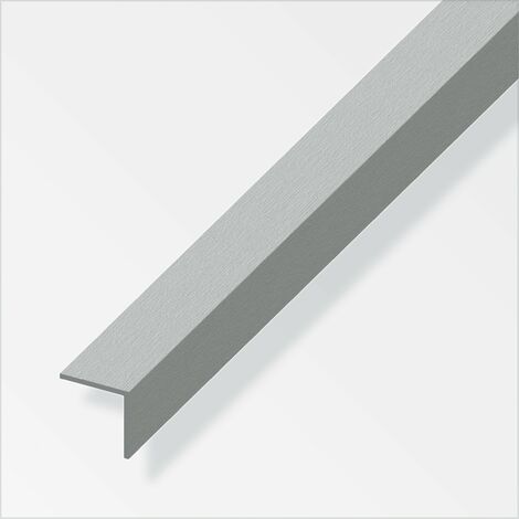 ANGOLARE ALLUMINIO 30X30 EFFETTO ACCIAIO INOX 1 METRO