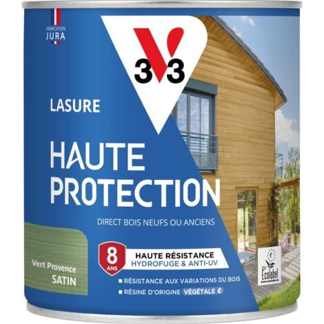 Lasure Haute Protection Biosourcée V33 vert profond Satin - 0,75L