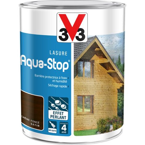 Lasure Aqua-Stop® V33 Chêne foncé Satin 1L