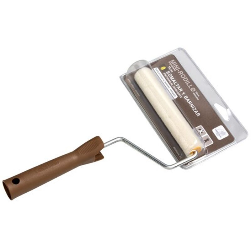 Mini Rodillo Velour + Varilla Esmaltar /Barnizar 6 Cm