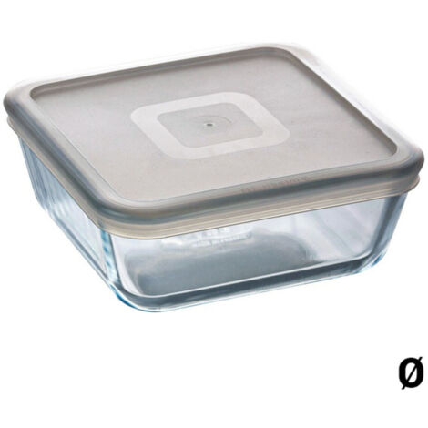 Contenedor V drio Portalimentos con Tapa Pyrex Pyrex CUADRADO - 0,85 L