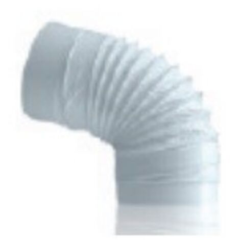 Codo Flexible Tubo Extraccion Pvc Redondo Gonal Diam. 100 Mm