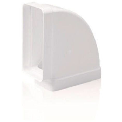 Codo Rectangular Horizontal 90 Tubo Extraccion Pv Gonal 110 X 55 Mm