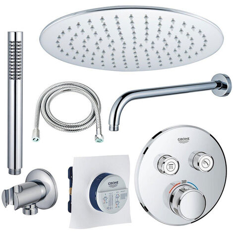 Grohe Grotherm Ensemble de douche avec partie encastrable et partie de ...