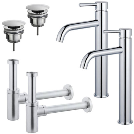 Fortifura Calvi Kit robinet lavabo - pour double vasque - robinet ...