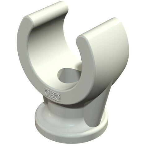 Obo bettermann collier de base à vis simple sur m6 polypropylène 2962 ...