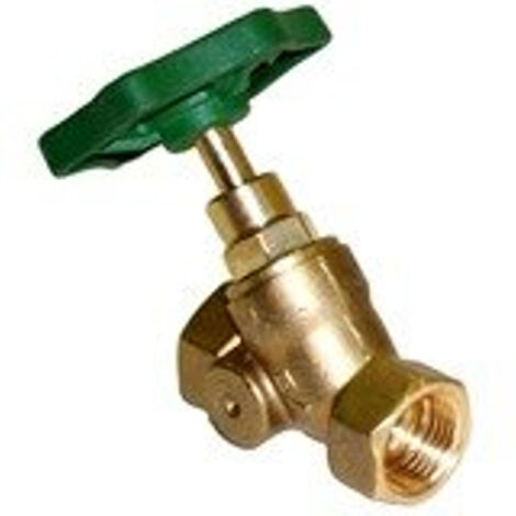 Nemo Go vanne d'arret oblique avec arret 1/2f x 1/2f laiton