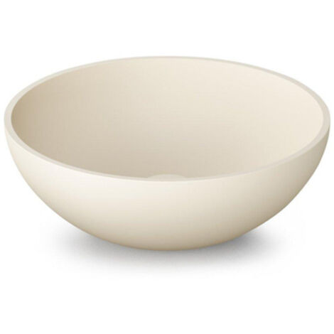 Zeza Element Vasque - 41x41x14cm - solid surface - crème mat