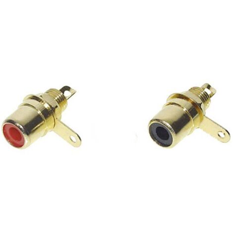 Cinch/RCA embase femelle TRU COMPONENTS TRU-30K111 1601055 Nombre de pôles: 2 mono rouge, noir 2 ...