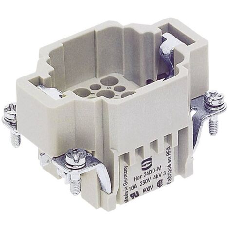 HARTING 09160243001 Insert mâle Han® DD 24 + PE à sertir 1 pc(s) D10852