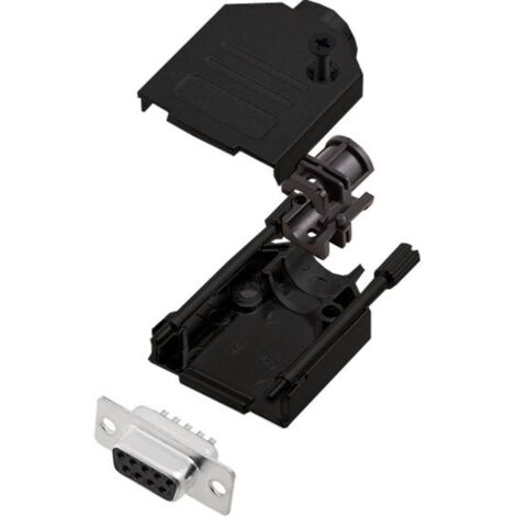 Kit embase SUB-D femelle femelle, droit 9 pôles encitech DTZK09-BK-DBS-K 6355-0101-11 180 ° fût ...