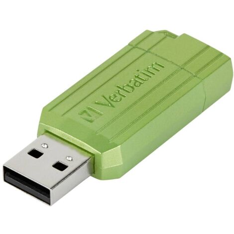Verbatim USB DRIVE 2.0 PINSTRIPE Clé USB 32 GB Eucalyptus, vert 49958 ...