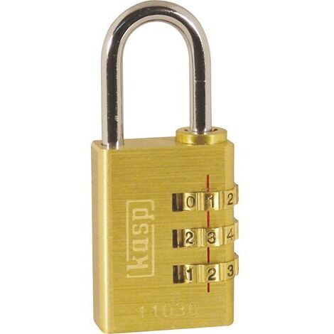 Kasp K11030D Cadenas 32 mm or-jaune avec serrure à combinaison