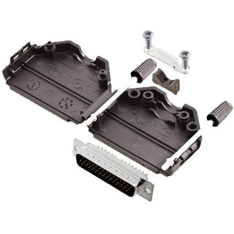 TRU COMPONENTS TCDPPK25BKHDP44K 7709000 Kit embase SUB-D mâle 180 ° Nombre de pôles: 44 fût à ...