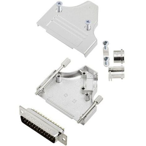 TRU COMPONENTS TCMHDM3525DMPK 7709560 Kit embase SUB-D mâle 35 ° Nombre de pôles: 25 fût à ...