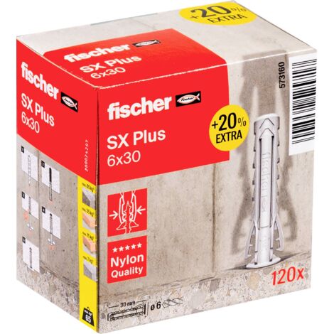 Fischer 573160 SX Plus Cheville 30 mm 6 mm 120 pc(s) Y817303