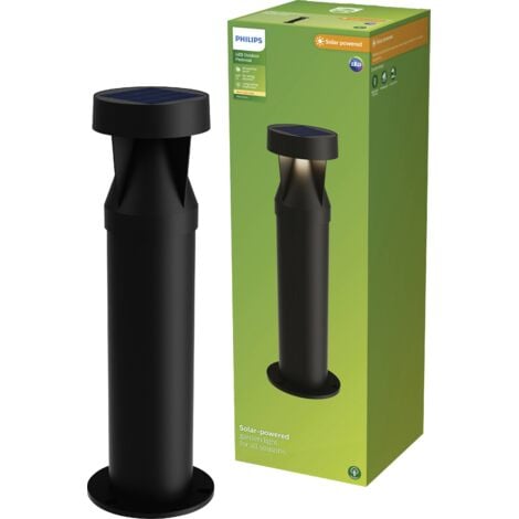 Lampadaire d'extérieur solaire Philips LED 929004659101 Avery LED LED intégrée 1.8 W noir