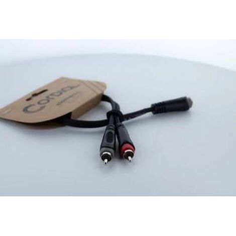 Adaptateur Y Cordial 14889 Jack / Cinch-RCA audio [1x Jack femelle 3.5 ...