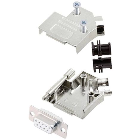 encitech D45ZK09-DMS-W-K 6355-8003-31 Kit embase SUB-D femelle 45 ° Nombre de pôles: 9 fût à ...