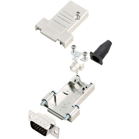 encitech DTSL09-SJSRG-T-HDP15-K 6355-0088-01 Kit embase SUB-D mâle 180 ° Nombre de pôles: 15 fût ...