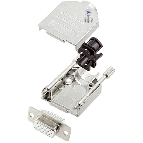 encitech DTZK09-HDS15-W-K 6355-8012-11 Kit embase SUB-D femelle 180 ° Nombre de pôles: 15 fût à ...