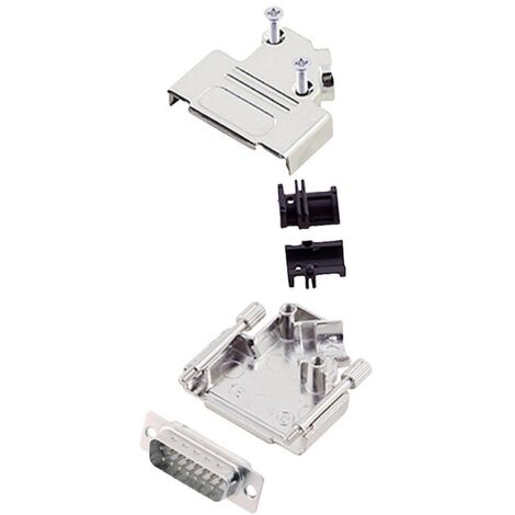 encitech D45ZK15-DBP-W-K 6355-8003-02 Kit embase SUB-D mâle 45 ° Nombre de pôles: 15 fût à ...