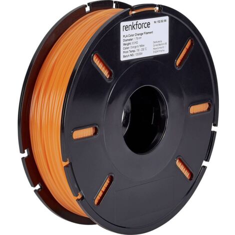 Renkforce RF-4511214 Filament PLA 1.75 mm 500 g orange, jaune 1 pc(s)