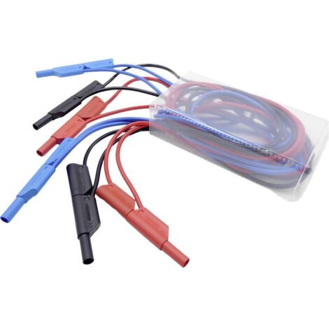 Lot de cordons banane 4 mm Schnepp W350752 cables de test 1m trois ...