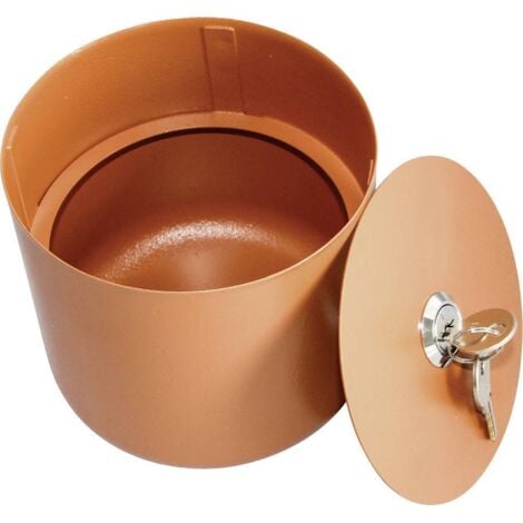 kh-security 370189 Coffre-fort pot de fleurs avec serrure à clé