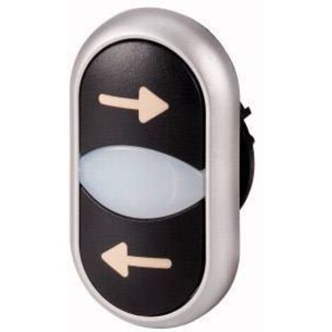 EATON 105227 DOUBLE BOUTON, DÉTECTEUR DE LUMINEUX BLANC/NOIR, FR