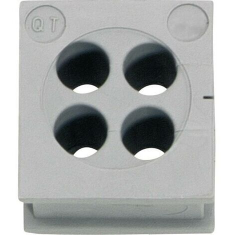 Passe-câbles Icotek QT 4/5 42584 Ø max. des bornes 5 mm Elastomère gris ...