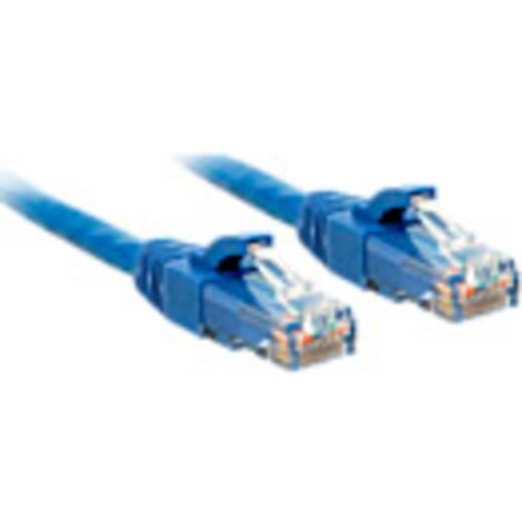 LINDY 48022 RJ45 Câble réseau, câble patch CAT 6 U/UTP 10.00 m bleu 1 pc(s)