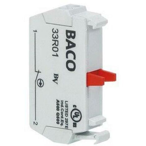 BACO 33R01 Élément de contact 1 NF (R) à rappel 600 V 1 pc(s) W70378