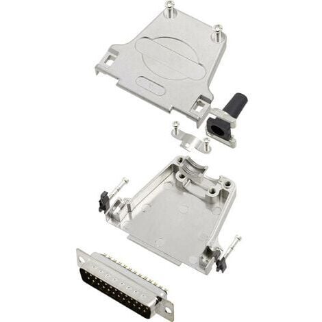 Kit embase SUB-D mâle Nombre de pôles: 25 encitech DTZF25-DBP-K 6355-0044-03 180 ° fût à souder ...