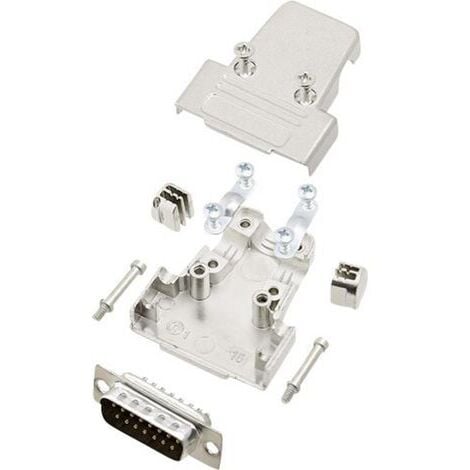 Kit embase SUB-D mâle Nombre de pôles: 15 encitech TRI-M-15-DBP-K 6355-0038-02 180 ° fût à ...