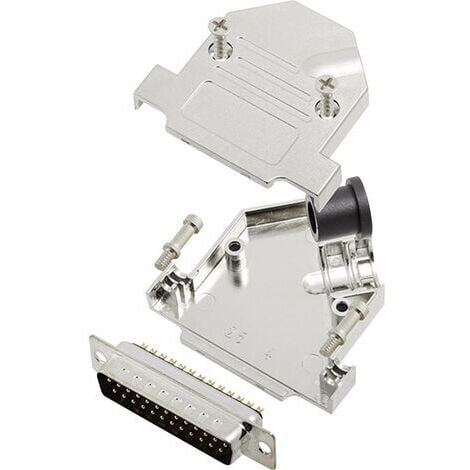 Kit embase SUB-D mâle Nombre de pôles: 25 encitech D45NT25-M-DMP-K 6355-0072-13 45 ° fût à ...