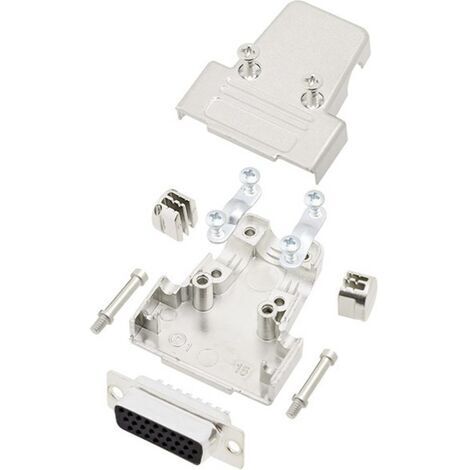 Kit embase SUB-D femelle Nombre de pôles: 15 encitech TRI-M-09-HDS15-K 6355-0058-11 180 ° fût à ...